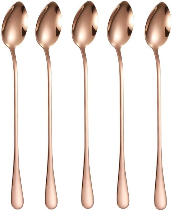 Amazon.com: Set of 10 Long-Handle Spoons for Iced Tea, Coffee, and ...