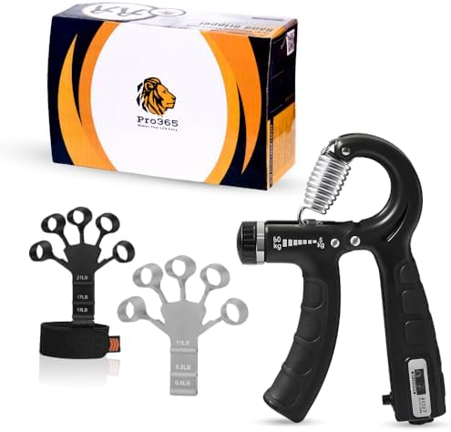 Buy PRO365 Combo of Counter Hand Gripper and Finger Gripper Finger ...
