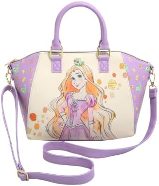 Amazon.com: Loungefly Disney Tangled Rapunzel & Pascal Satchel Bag ...