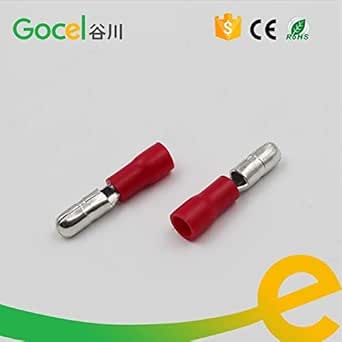 Amazon.com: Davitu male bullet Insulated Terminal connector MPD 1.25 ...