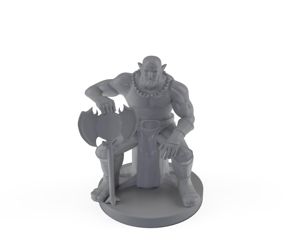Amazon.com: Goliath Barbarian Chieftan Sitting Tabletop DND Gaming ...