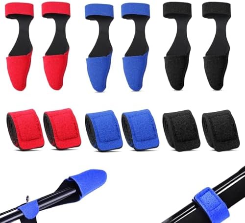 RFYTDCF Pack of 12 Fishing Rod Bands, Fishing Rod Straps, Non-Slip ...