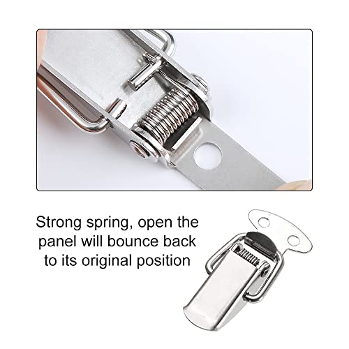 4 Pcs Toggle Latches Sturdy Turn Button Latches Spring Loaded Duck ...
