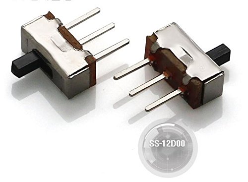 Buy Buyme 100Pcs Ss12D00 Ss-12D00 4Mm Spdt 1P2T Toggle Switch Interruptor On-Off Mini 1 Way 2 ...