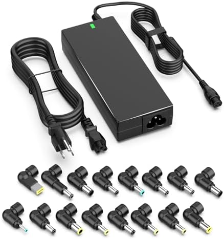 90W Universal AC Adapter Laptop Charger Replacement for Dell HP Lenovo ...