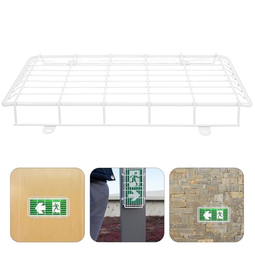 OATIPHO Wall Mounted Protective Cage for Emergency Exit Sign Light, 7mm ...