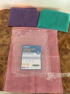 Amazon.com: Metene 3 Pieces African Exfoliating Net, Colorful African ...