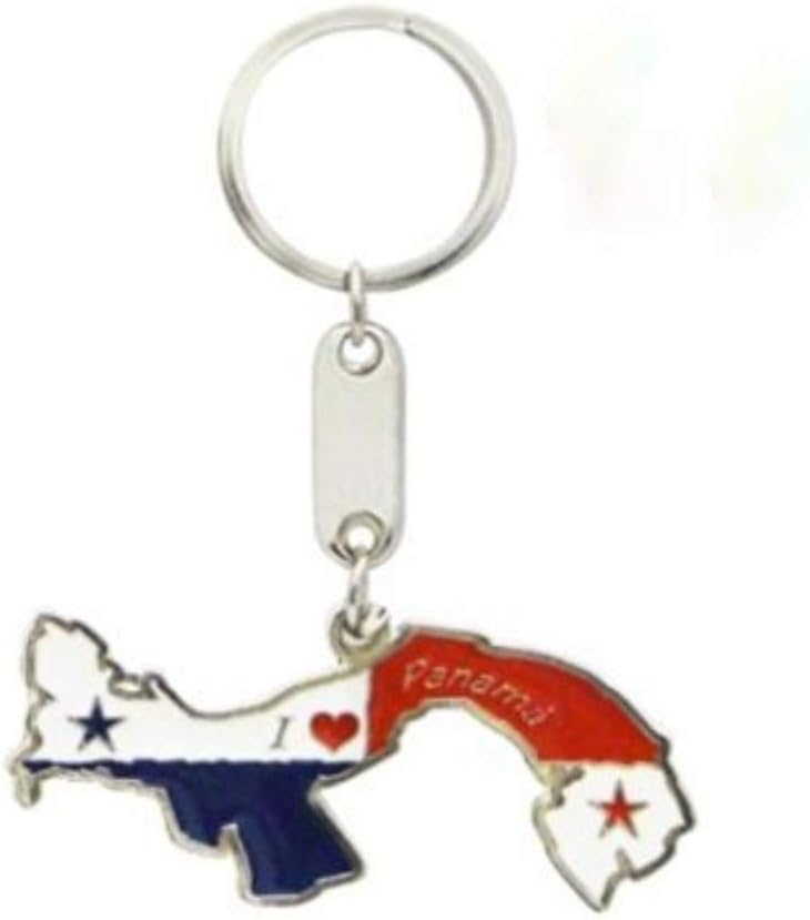 Amazon.com: flagsandsouvenirs Keychain PANAMA MAP : Office Products