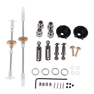 UJEAVETTE® Metal Drive Shaft & Gear Cogs for Wpl 1/16 Rc Car Pick-Up ...