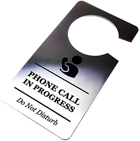 Phone Call In Progress, Do Not Disturb Sign - Door Hanger, Door Warning ...