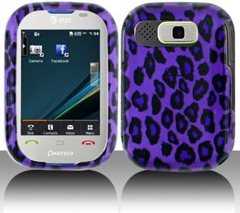 Amazon.com: Purple Black Leopard Print Design Snap on Hard Skin Shell ...