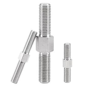 1pcs M14 x 140 mm 2mm Pitch Hex Head Double End Studs Rods Right Left ...