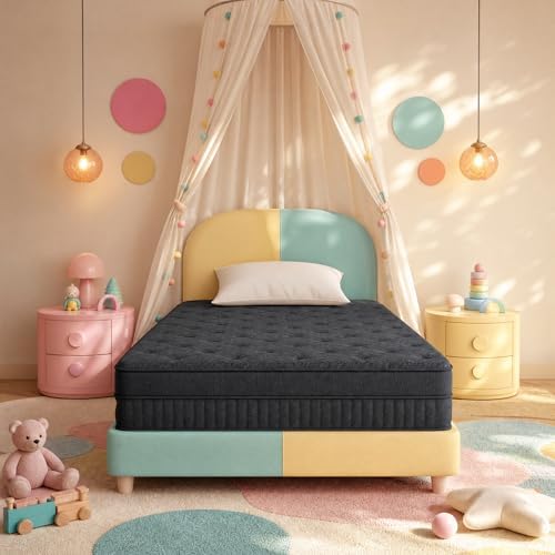 Amazon.com: UNZIPE 14 Inch Twin Mattress - Medium Firm Hybrid Mattress ...