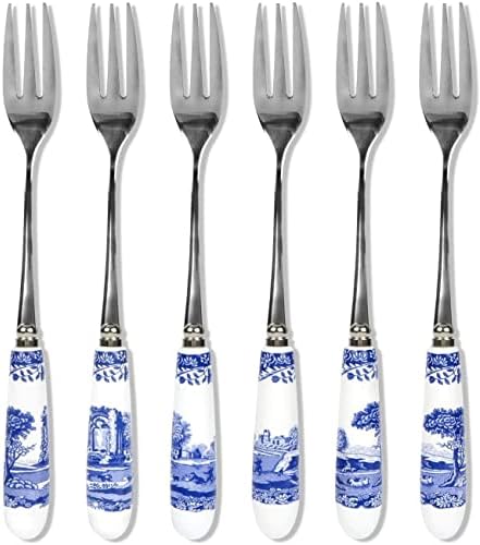 Amazon.com: Portmeirion Christmas Tree Pastry Forks (Set of 6 ...