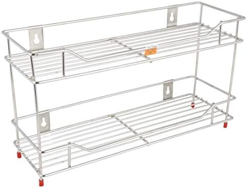 Buy 12FOR COLLECTION Stainless Steel 2 Tier Kitchen Rack | Kitchen ...