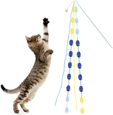 Amazon.com : Mewlmart Interactive Cat Toy Cat Wand Toy Plush Teaser Cat ...