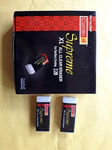 Pine world Camlin Supreme XL ALL CLEAR ERASER -Set of 20 : Amazon.in ...