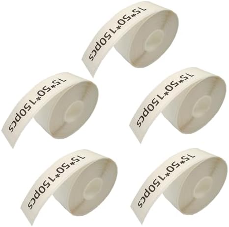 Amazon.com : D30 Labels 750 PCS 15 * 50White Waterproof P15 Label Tape ...