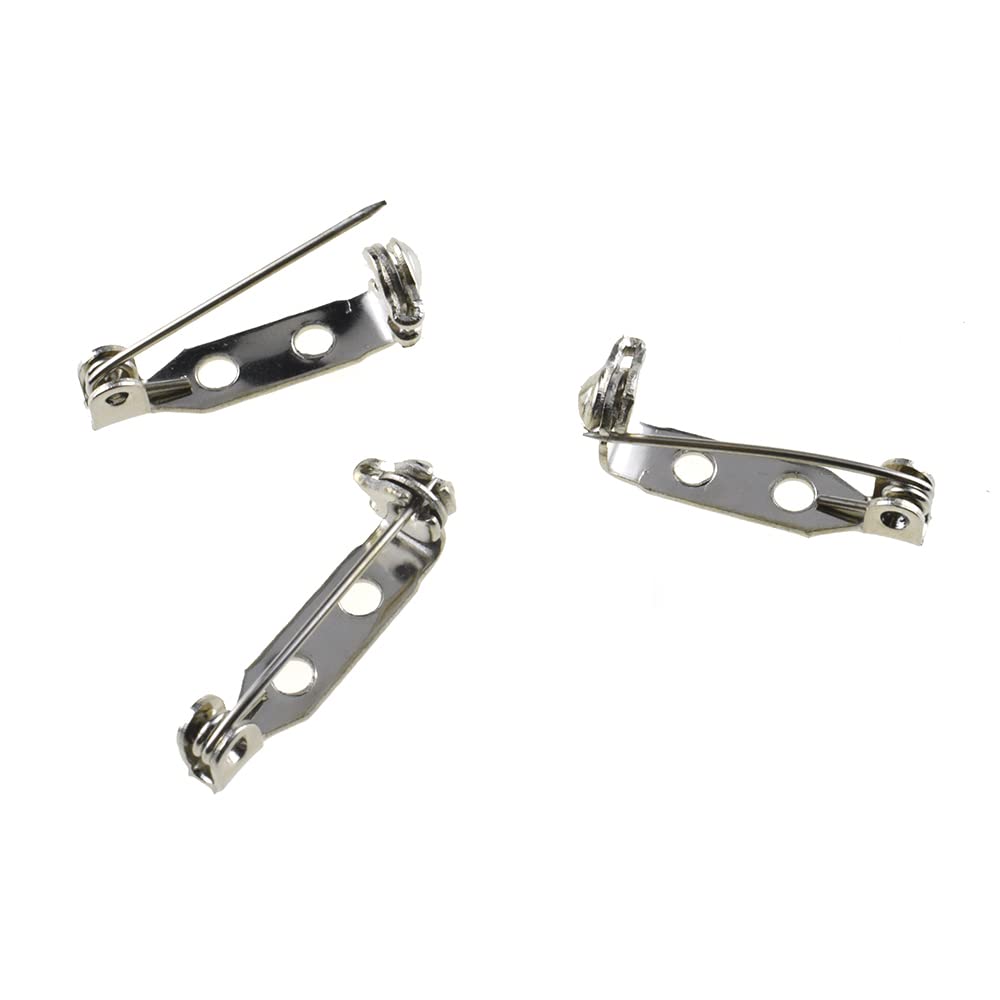 Yadaland Rotatable Brooch Bar Pin Safety Back Clasp 20mm Length with 3 ...