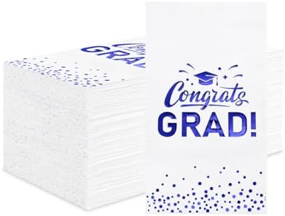 Amazon.com: 100pcs Graduation Disposable Napkins, Congrats Grad Paper ...