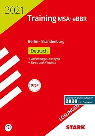 STARK Lösungen zu Training MSA/eBBR 2021 - Deutsch - Berlin/Brandenburg ...