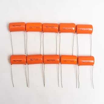 Amazon.co.jp: 10個/ロット Spurage CDE SBE 715P オレンジドロップ 600V 0.1uF 104コンデンサ ...