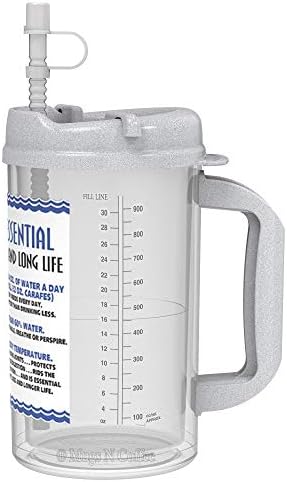 Amazon.com: 32 oz Water Essential Insulated Cold Drink Hospital Mug ...