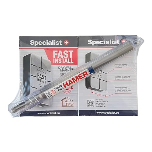 Specialist+ Fast Install Plaster Magnet and Hammer Plug Driver for ...