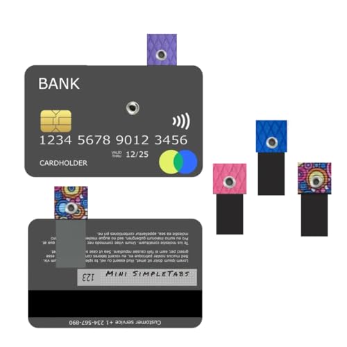 Amazon.com: SimpleTabs, Credit Card Tabs, Wallet Organizer, Long Nail ...
