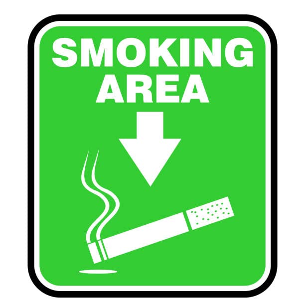 Smoking Area Signage Sticker, PVC Waterproof Sticker : Amazon.in ...