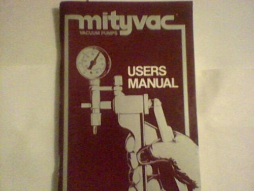 Mityvac Vacuum Pump Users Manual: Mityvac: Amazon.com: Books