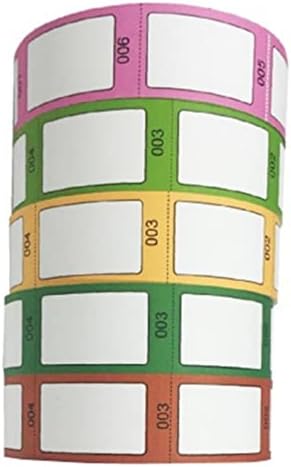 Roll Tickets 1-1000 Blank Coloured, Numbered (10) : Amazon.co.uk: Toys ...