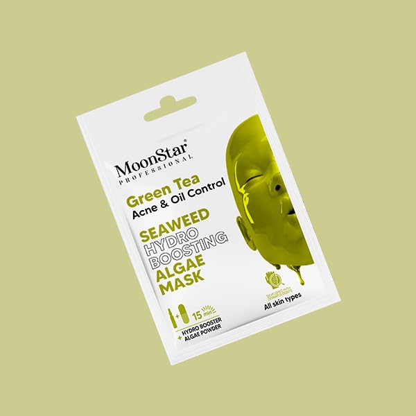 Buy Moonstar Green Tea Algae Mask | Acne &Oil Control | Seaweed Hydro ...