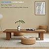 Japanese Style Low Table Multifunctional Rectangle Wooden Farmhouse ...