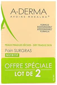 Amazon.com : A-Derma Aderma Ultra-Rich Cleansing Bar 2 X 100G : Beauty ...