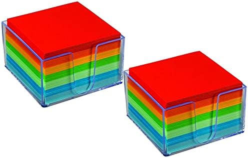 Amazon.com : Non-Sticky Notes Blank Memo Bright Colorful Note Cube Not ...