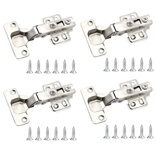4 Pcs Kitchen Cupboard Hinges, Cabinet Hinges, Door Hinges Cupboard ...