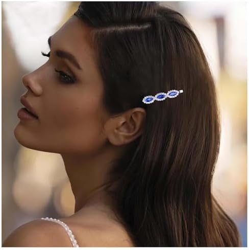 Amazon.com : 4PCS Vintage Ruby Red Crystal Pearl Gold Bobby Pins ...