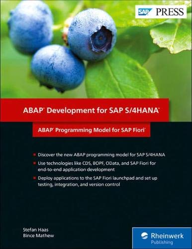 Buy Abap Development For Sap S4hana Abap Programming Model For Sap 5145