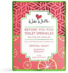 Amazon.com: Wabi Whiffs On-the-Go Toilet Sprinkles Singles - Crystal ...