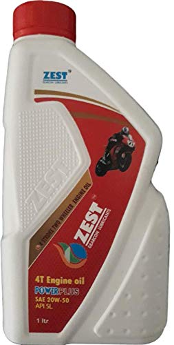ZEST Power Plus 20W-50 SL Bike Engine Oil (1 LTR) : Amazon.in: Car ...
