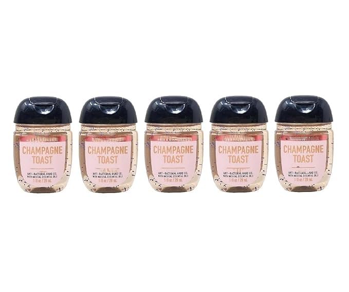 Amazon.com : Generic Champagne Toast Set of 5 Mini Hand Gels - 1 fl oz ...
