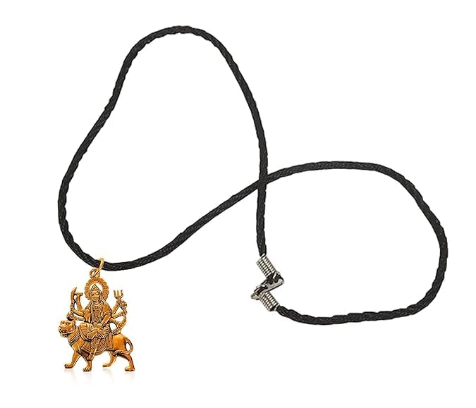 Golden Color Metal Hindu God Lord Shri Durga Sherawali Mata/Vaishno ...