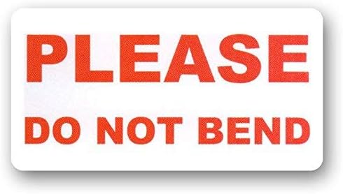 500 Please Do Not Bend Sticky Label Stickers Mail Postage : Amazon.co ...