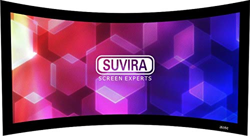 Suvira Curved Fixed Frame Projector Screen (92 Inch, Aspect Ratio 16.9 ...