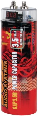 Amazon.com: BOSS Audio Systems CAP3.5R 3.5 Farad Capacitor Red ...