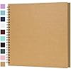 Amazon.com: Scrapbook Album 12x12 Inches 100 Pages Hardcover Kraft ...