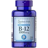 Amazon.com: Puritans Pride Vitamin B-12 1000 Mcg Timed Release Caplets, 250 Count : Health ...