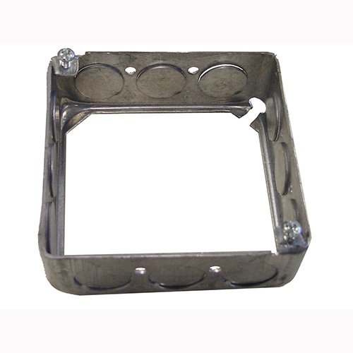 O-Z/Gedney 4SE-1/2 Square Box Extension Ring, Drawn, 1/2" Knockout, 4 ...