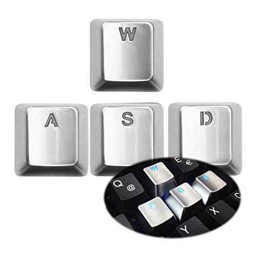WASD Arrow Keycaps Zinc Alloy Metal Backlit Translucent Key Caps OEM ...